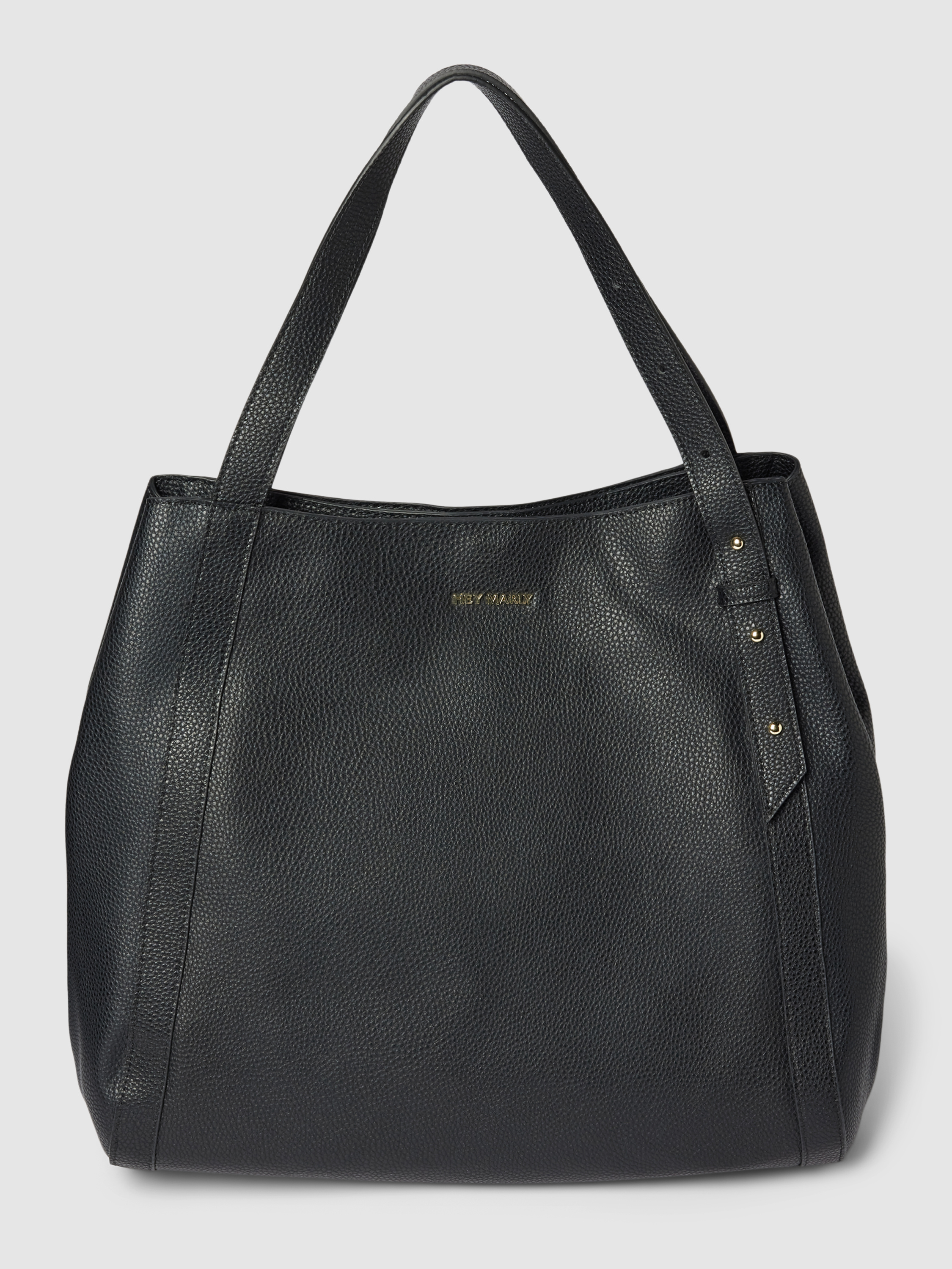 Hey Marly Handtas met labelapplicatie, model 'PRETTY WONDER' in zwart ...