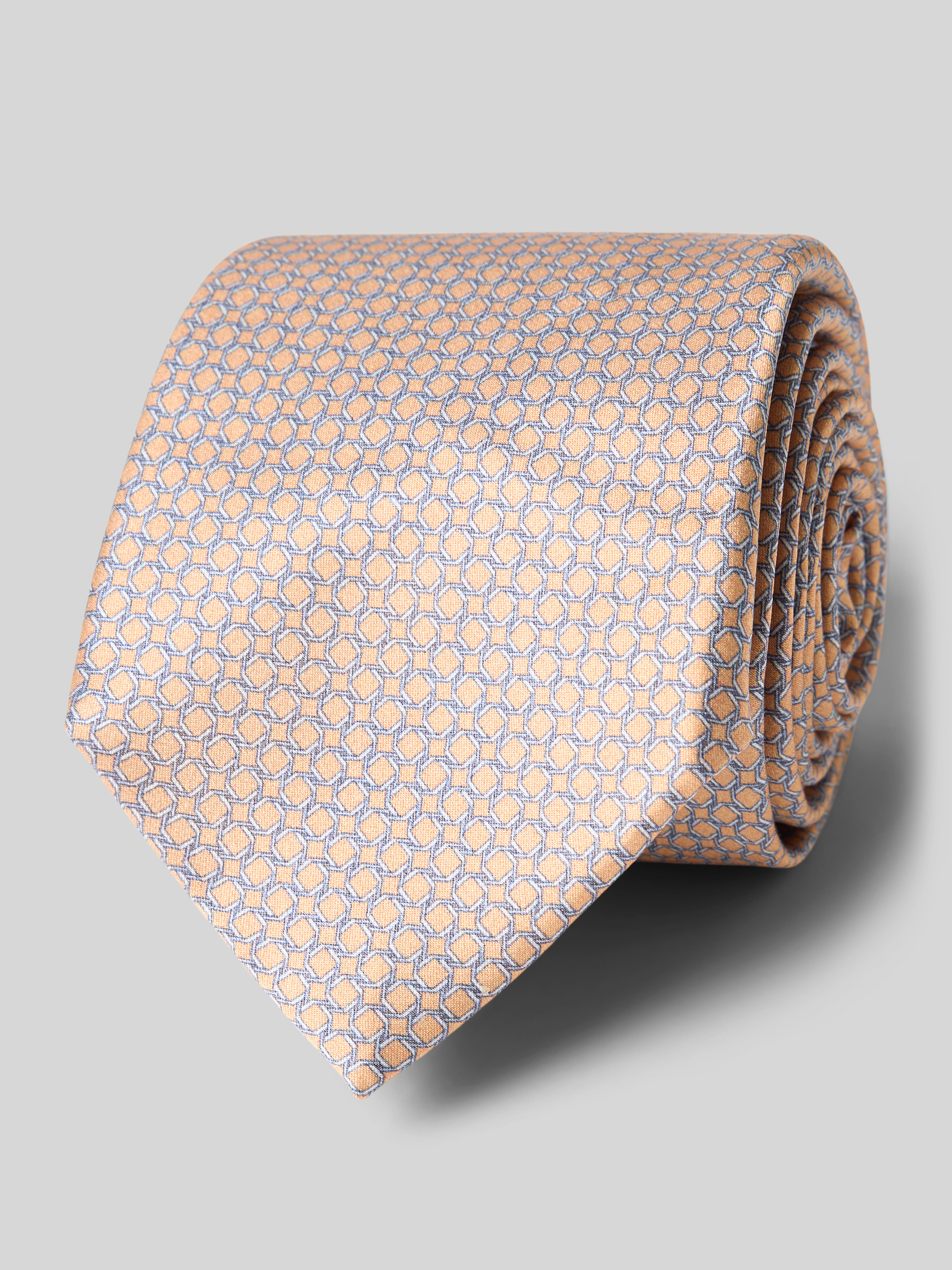 Gierremilano Seidenkrawatte aus reiner Seide mit Logo-Patch (7,5 cm ...