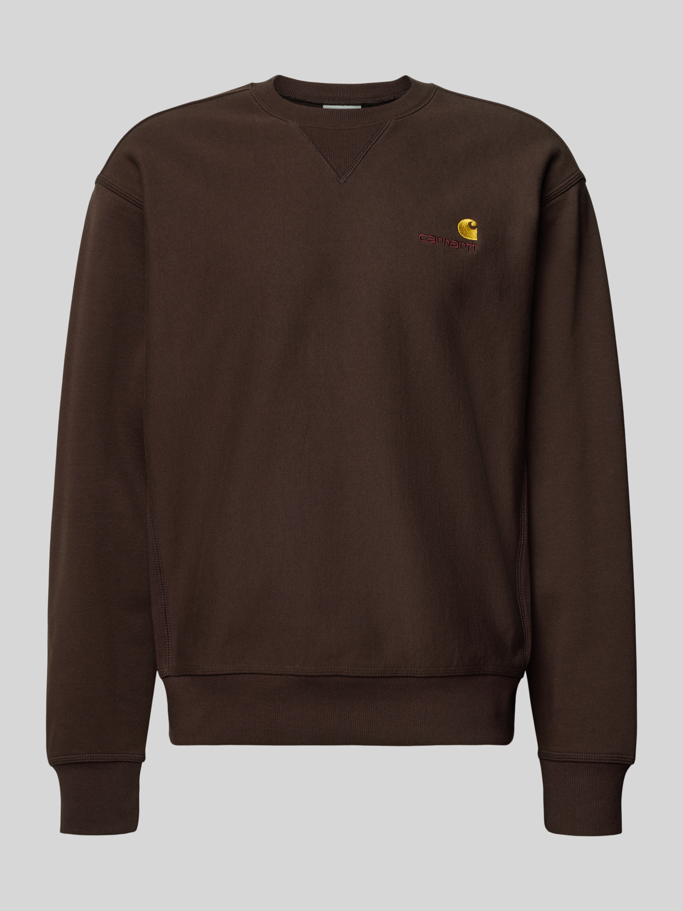 Carhartt Work In Progress Sweatshirt mit Label-Stitching (dunkelrot ...