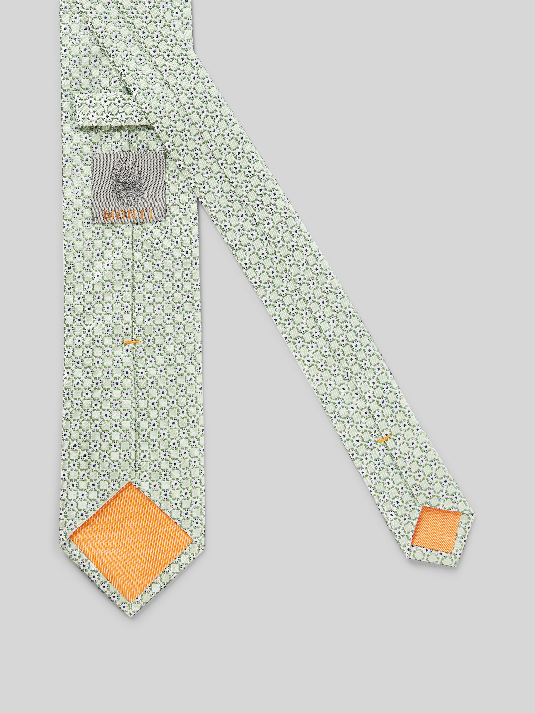 Monti Krawatte aus Seide im Allover-Look (7 cm) (gruen) online kaufen