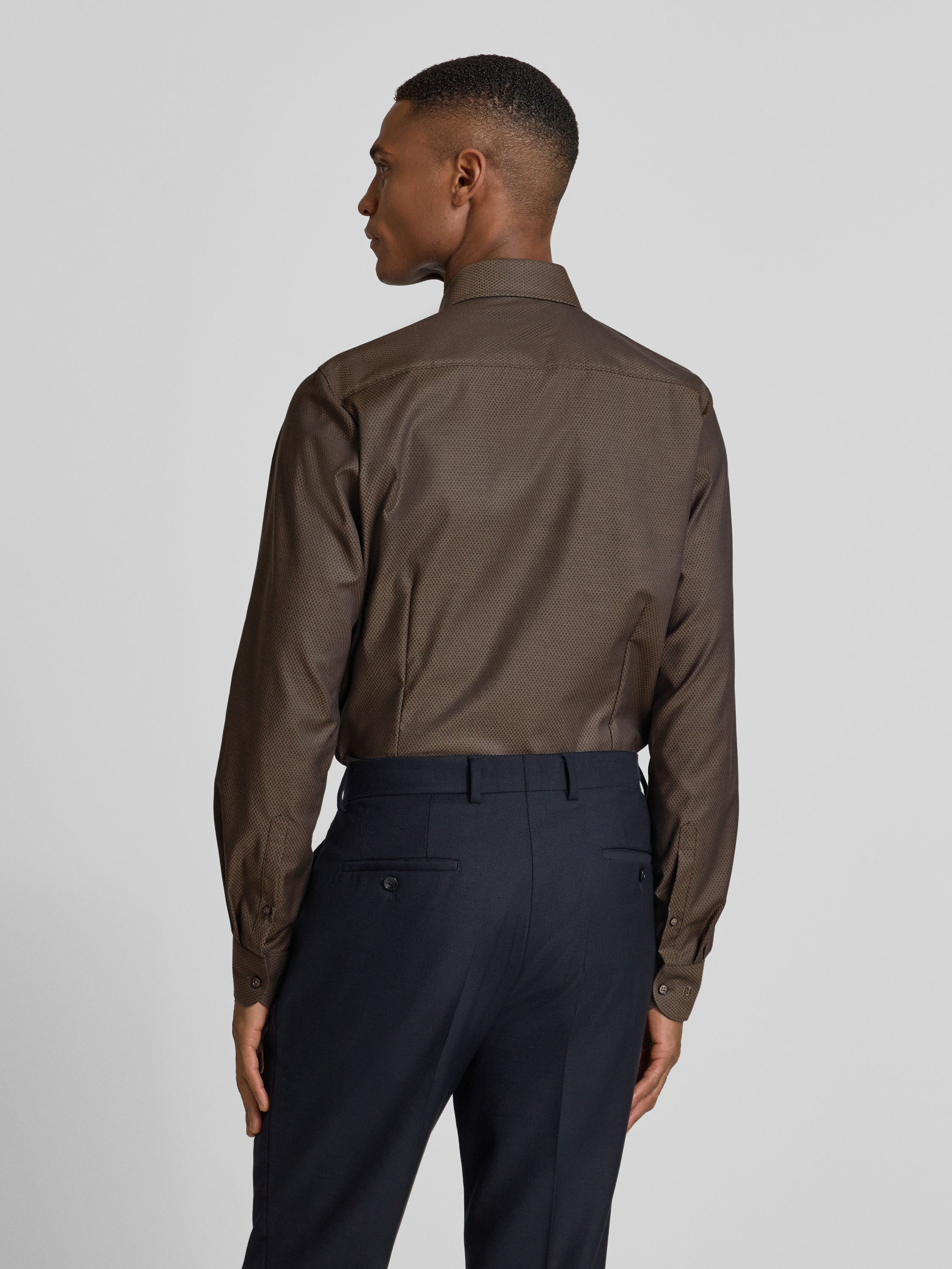 OLYMP Level Five Slim Fit Businesshemd aus Baumwoll-Mix mit Kentkragen ...