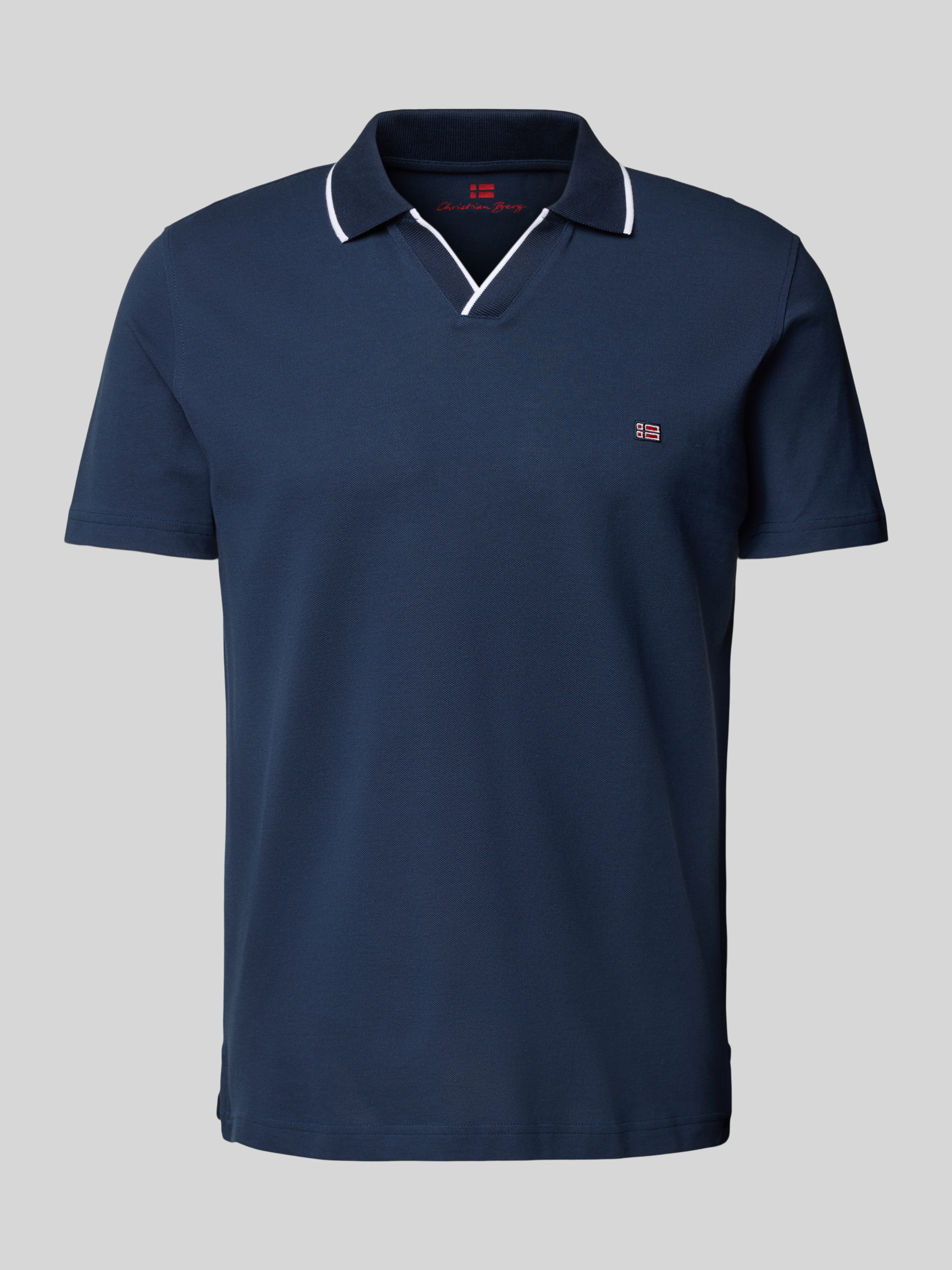 Christian Berg Men Regular fit poloshirt met logostitching en polokraag ...