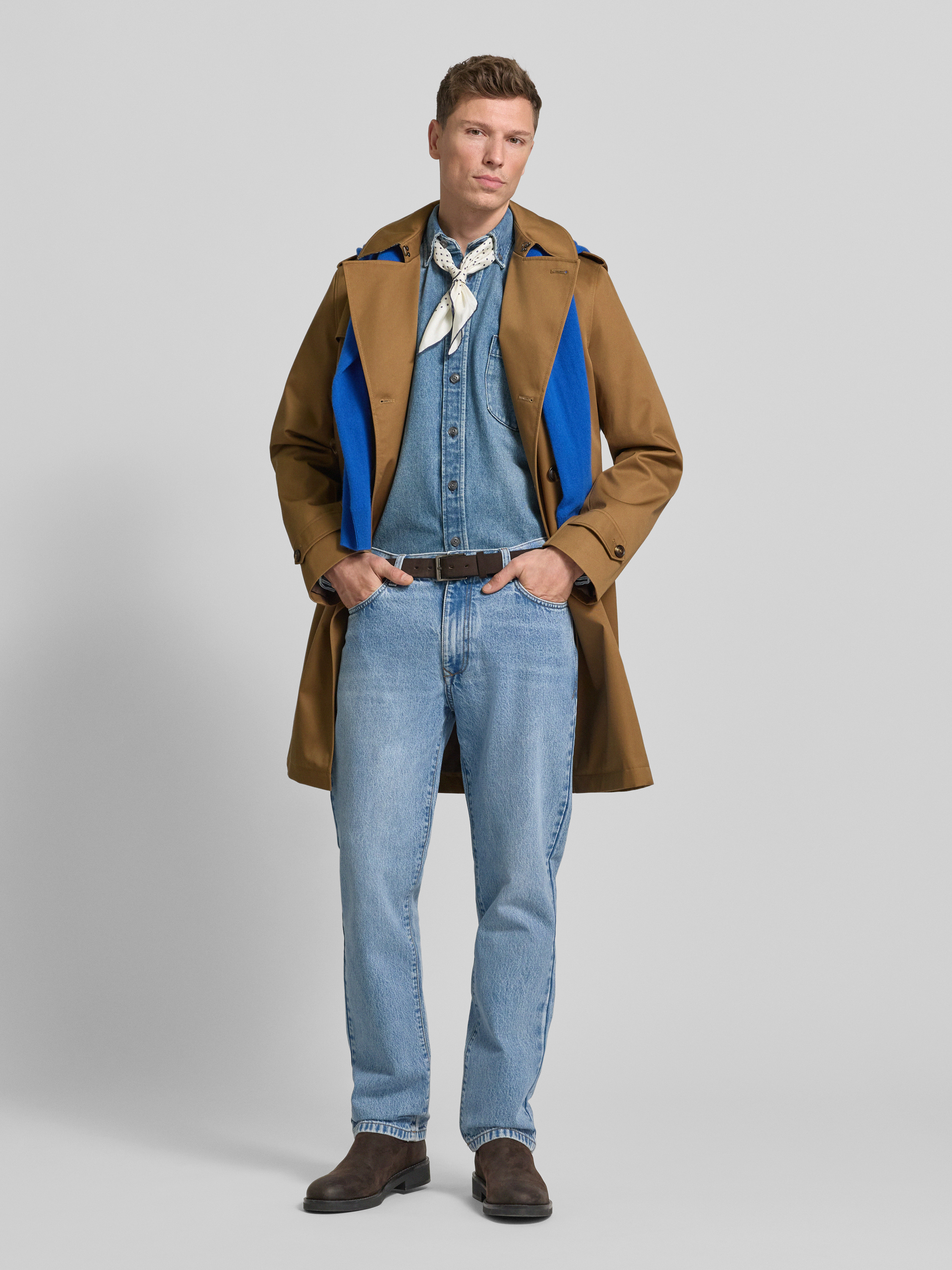 MCNEAL Trenchcoat mit Kentkragen (sand) online kaufen