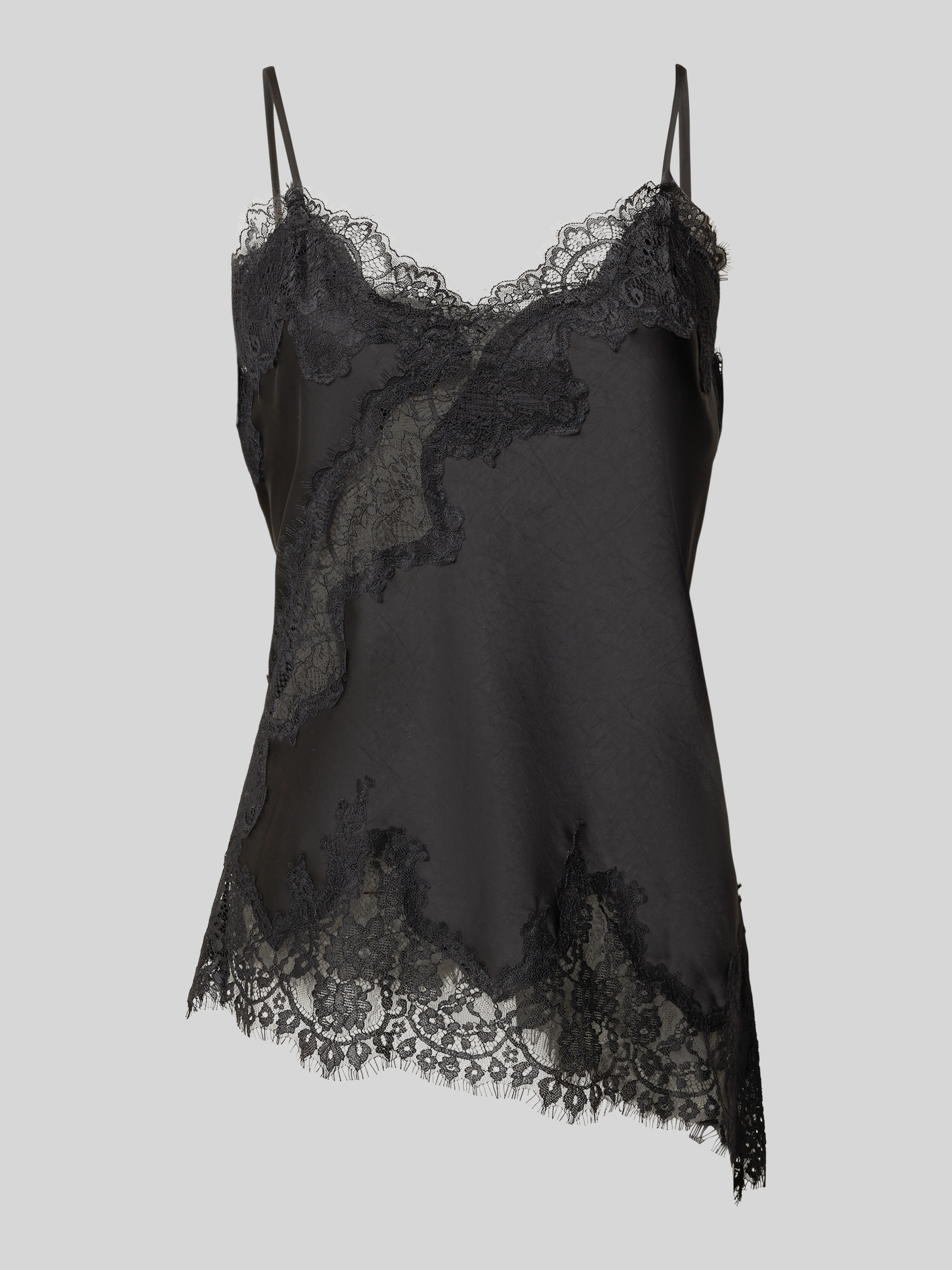 Neo Noir Trägertop mit Spitze Modell 'Viole' (black) online kaufen