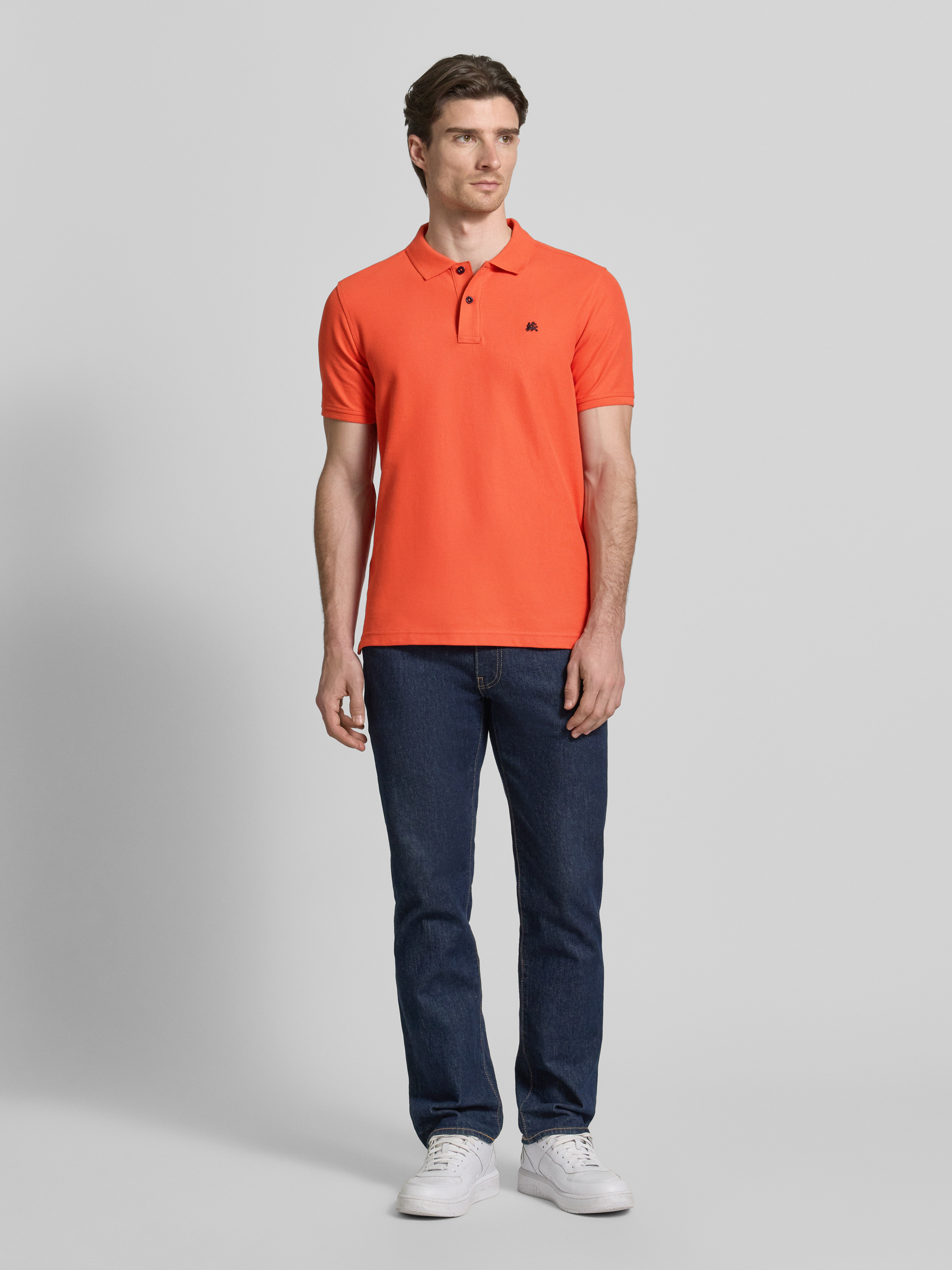 Lerros Poloshirt mit Logo-Stitching Modell 'PERFORMANCE' (dunkelorange ...