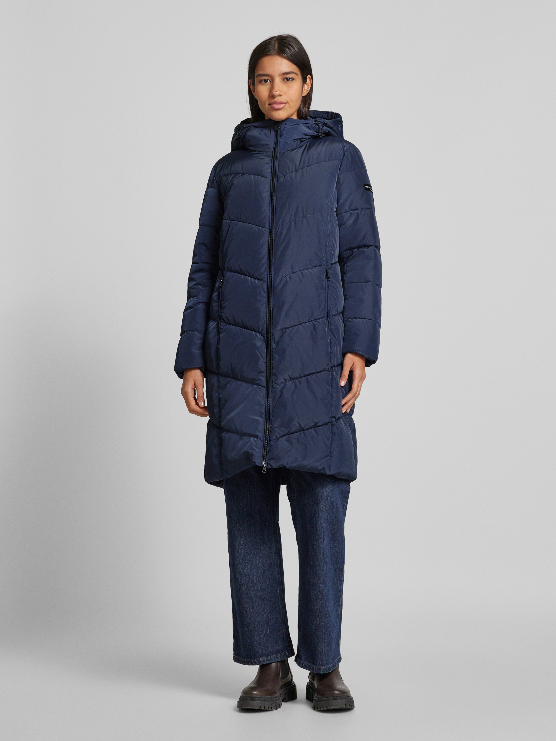Frieda & Freddies Steppmantel mit Kapuze Modell 'WILLOW' (dunkelblau ...