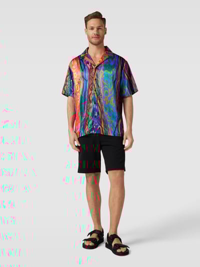 CARLO COLUCCI Vrijetijdsoverhemd met all-over motief in oranje online ...