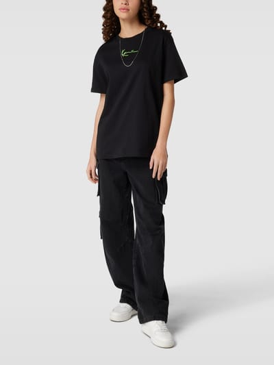 KARL KANI T-shirt van zuiver katoen met labeldetail - P&C x Karl Kani ...