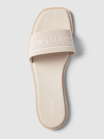 CK Calvin Klein Slides mit Label-Details Modell 'SQUARED' (sand) online ...