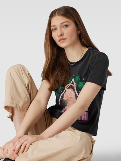 Only T-Shirt mit Motiv-Print Modell 'LUCY' (black) online kaufen