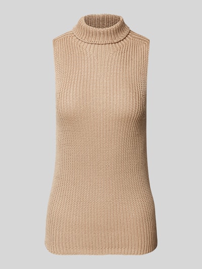 Stefanel Pullunder mit Rollkragen in unifarbenem Design (sand) online ...