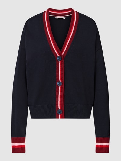 Tommy Hilfiger Cardigan Mit V Ausschnitt Modell Vibrant Marine