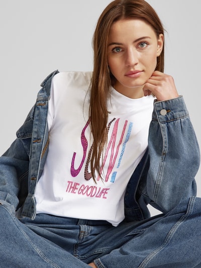 Rich & Royal T-Shirt mit Statement-Print (weiss) online kaufen