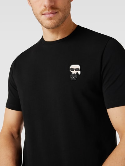 Karl Lagerfeld T-Shirt mit Label-Patch (black) online kaufen