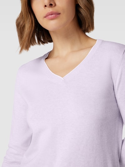 Christian Berg Woman Strickpullover mit V-Ausschnitt (flieder melange) online kaufen