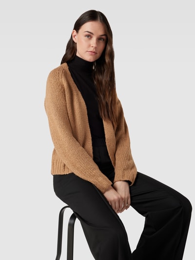 Zero Strickcardigan in unifarbenem Design (camel) online kaufen
