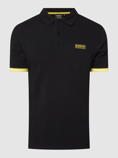 Barbour International Tailored Fit Poloshirt aus Baumwolle black online kaufen