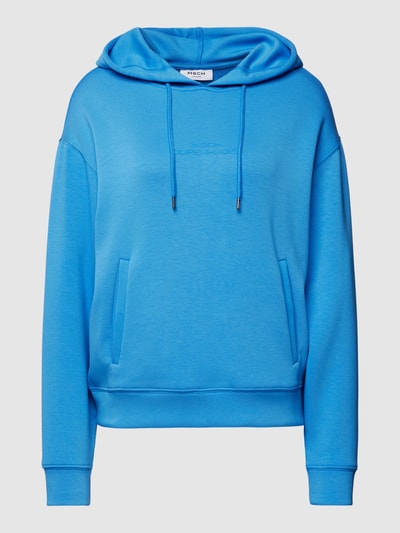 MSCH Copenhagen Hoodie mit Label-Print und Känguru-Tasche (blau) online ...