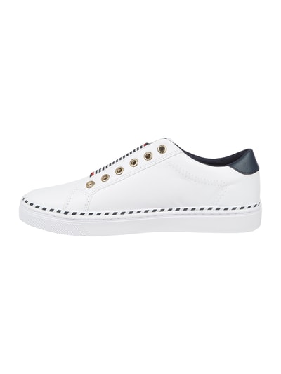 Tommy Hilfiger Slip On Sneaker aus Leder weiss online kaufen
