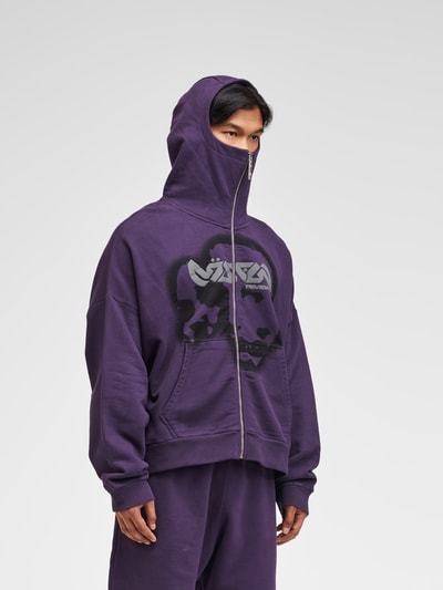 Review X MATW Sweatjacke mit FACE Print - MATW X Review (lila) online ...