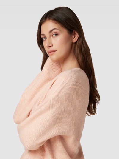 Vero Moda Strickpullover mit V-Ausschnitt Modell 'CREWLEFILE' (rosa melange) online kaufen