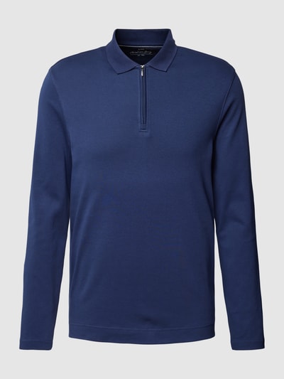 Christian Berg Men Poloshirt mit kurzerm Reißverschluss (dunkelblau ...