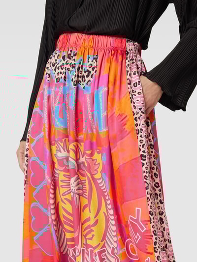 miss goodlife Midirok van viscose, model 'TIGER WITH GOOD VIBES' in ...