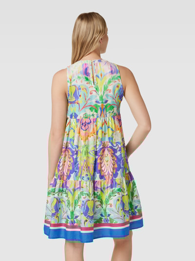 Emily Van den Bergh Knielange jurk van katoen met all-over motief in ...