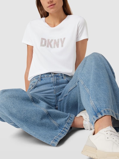 DKNY T-Shirt mit Label-Design Modell 'MARCH' (offwhite) online kaufen