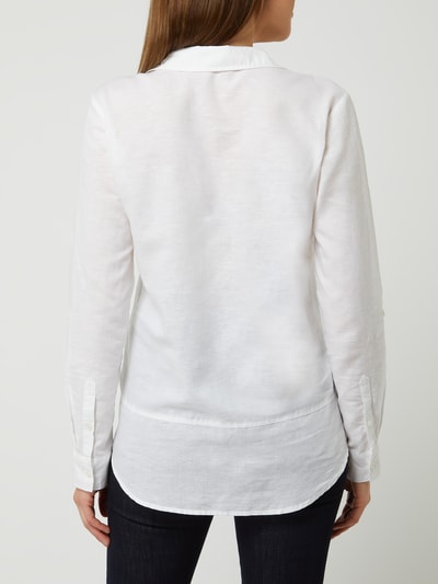 Opus Blusenshirt mit Leinen-Anteil Modell 'Fredda' (weiß) online kaufen