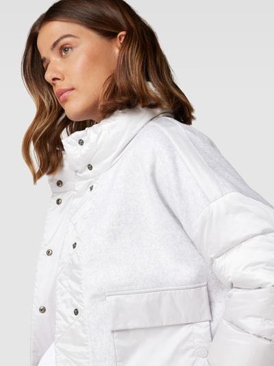 Marc Cain Steppjacke mit Stehkragen (hellgrau melange) online kaufen