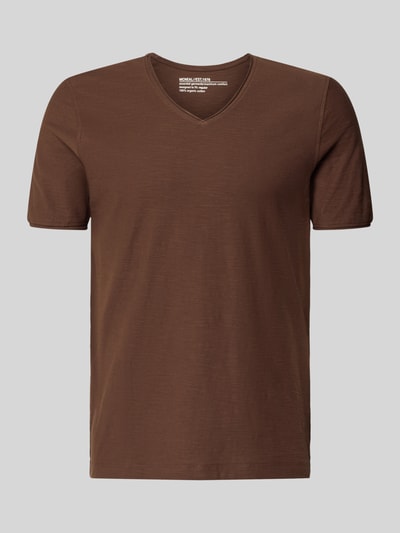 MCNEAL T-Shirt mit V-Ausschnitt und Rollsaum (schlamm) online kaufen