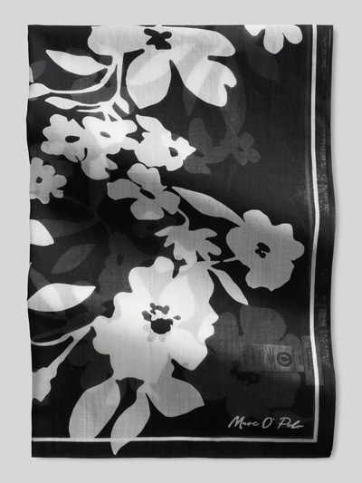 Marc O'Polo Tuch aus reiner Baumwolle mit Label-Schriftzug (black ...
