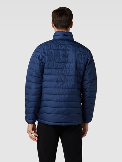 COLUMBIA Gewatteerd jack met labelprint in marineblauw online kopen | P&C
