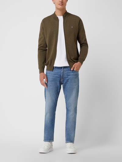 Fynch-Hatton Gebreid jack van katoen in leem online kopen | P&C