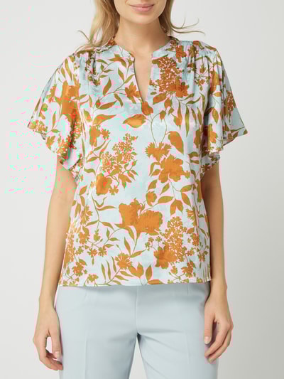 Kup online MOS MOSH Bluzka z kwiatowym wzorem model ‘Renata’ (miętowy)