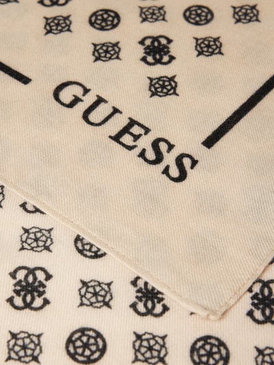 Guess Schal mit Label-Print Modell 'KEFIAH' (offwhite) online kaufen
