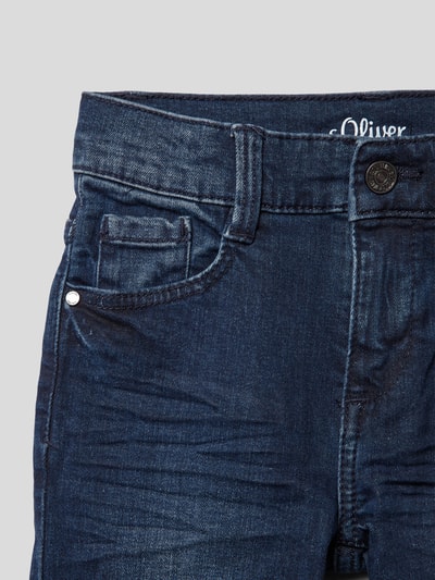 s.Oliver RED LABEL Slim Fit Jeans mit Knopfverschluss (blau) online kaufen