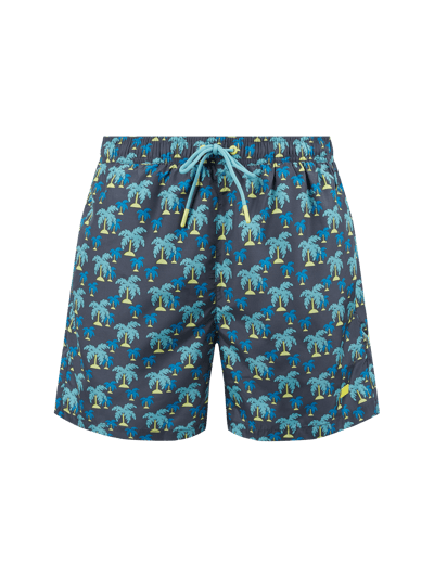 BOSS Zwembroek met all-over motief, model 'Freefish' in antraciet ...