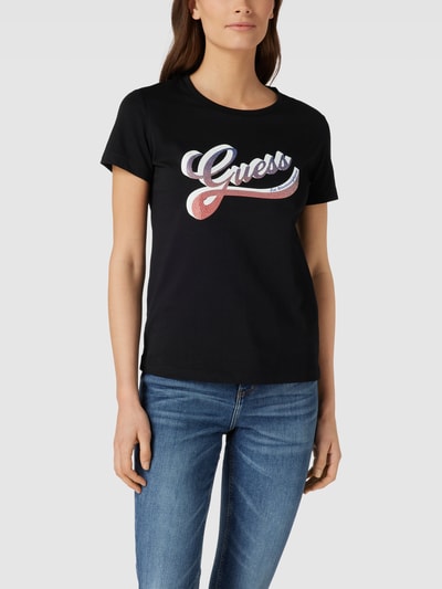 Guess T-Shirt mit Zierbesatz (black) online kaufen
