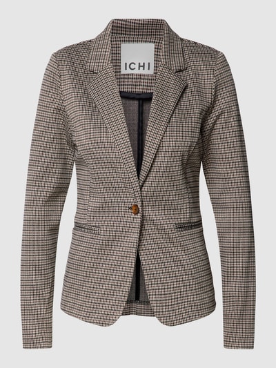 ICHI Blazer mit Allover-Muster Modell 'Kate' (beige) online kaufen