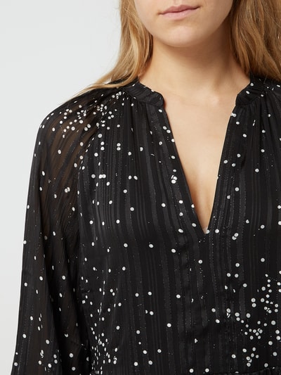 YAS Kleid aus Chiffon mit Effektgarn (black) online kaufen