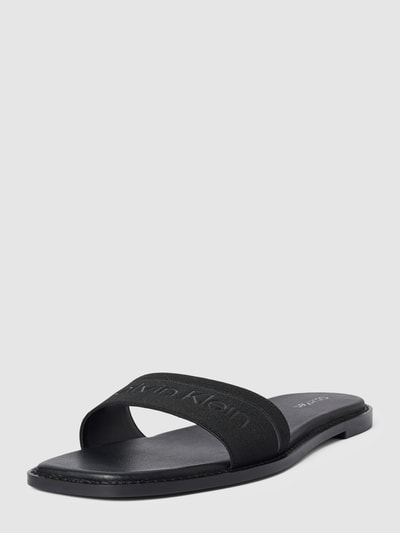 CK Calvin Klein Slides mit Label-Details Modell 'SQUARED' (black ...