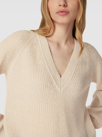 CINQUE Strickpullover mit V-Ausschnitt Modell 'CIALANA' (sand) online kaufen