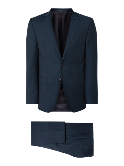 BOSS Slim fit pak van scheerwol in donkergroen online kopen | P&C