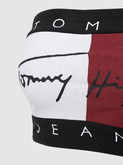 Tommy Hilfiger Bandeau-BH mit Label-Print Modell 'HERITAGE' (black ...