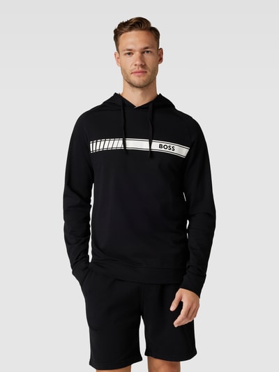 BOSS Hoodie mit Label-Print Modell 'Authentic' (black) online kaufen