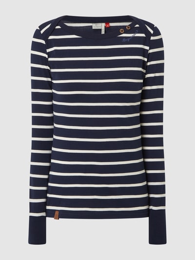 Ragwear Longsleeve mit Streifenmuster Modell 'AGATTKA MARINA' (dunkelblau) online kaufen
