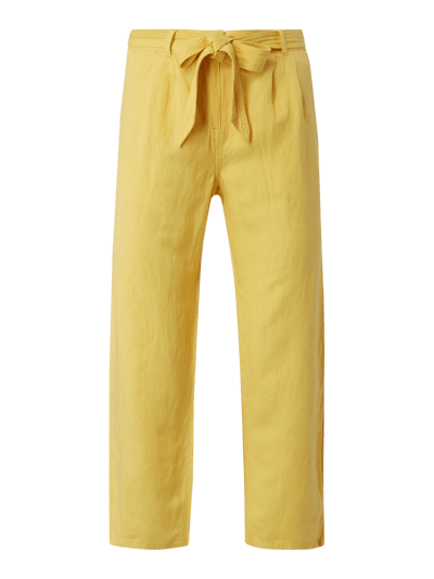 Tom Tailor Culotte aus Leinen-Viskose-Mix (gelb) online kaufen