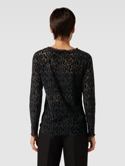 Christian Berg Woman Longsleeve in semitransparentem Look (black ...